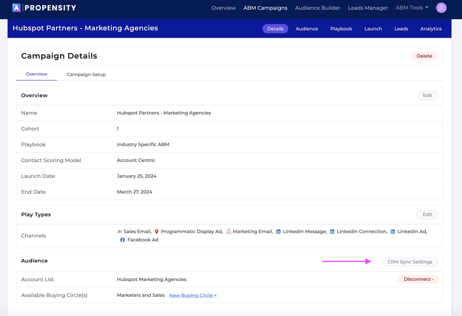 How to Setup CRM Sync Settings – Propensity
