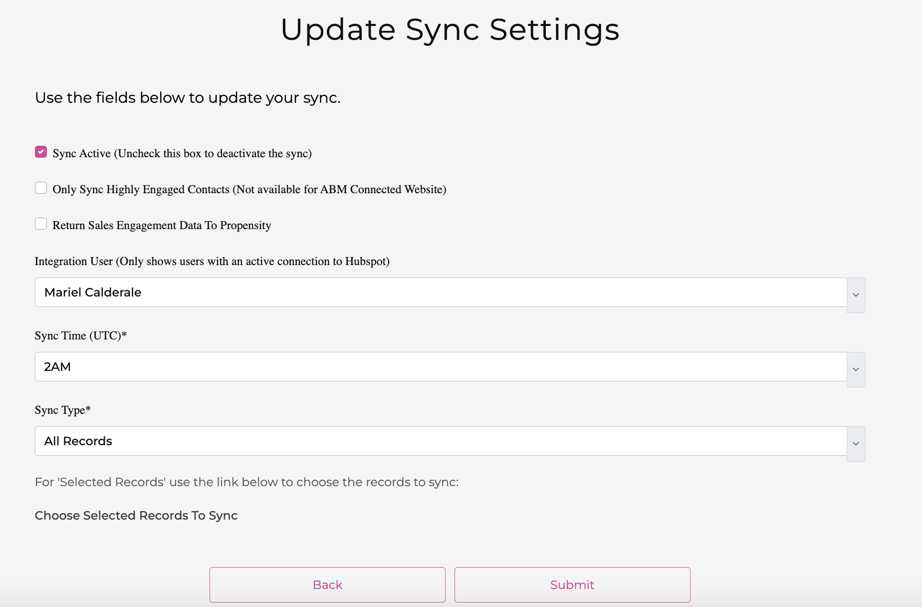 How to Setup CRM Sync Settings – Propensity